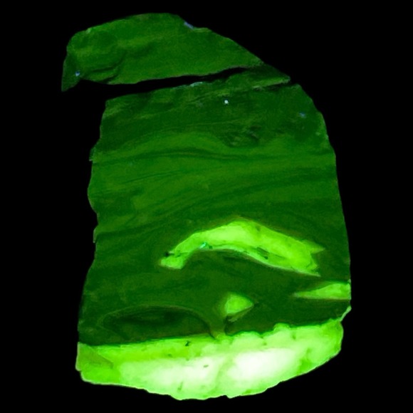 Art | Gray Amber Burmese Layered Art Glass Cullet Glowing Manganese ...